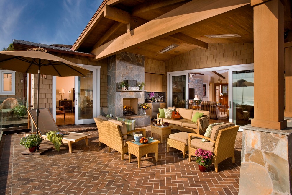 Craftsman Style overlooking the Pacific Ocean - Craftsman - Patio ...