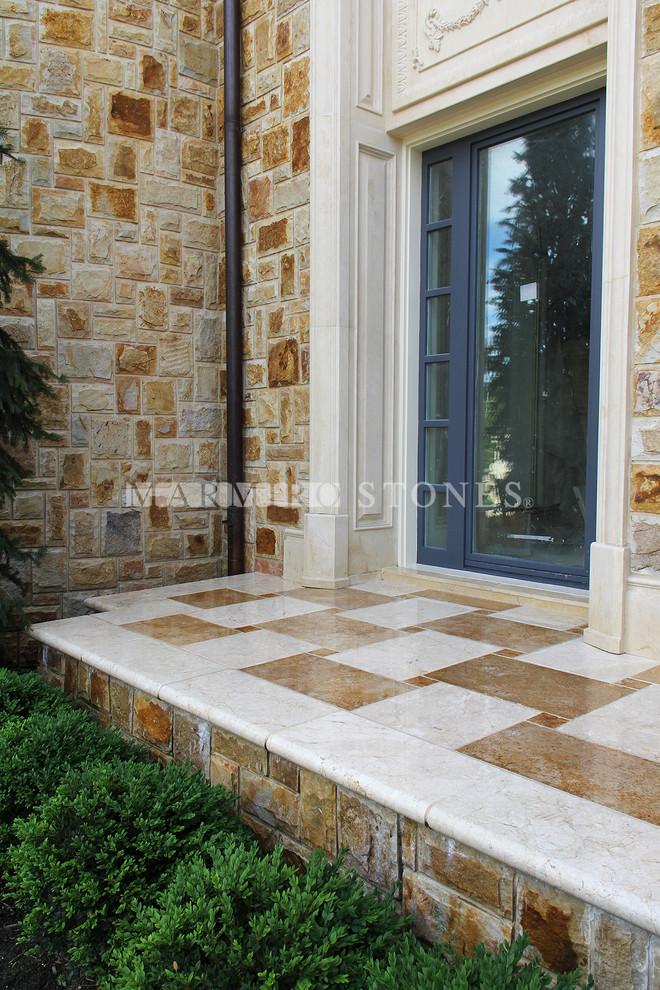 Crema Eda Castle - Patio - New York - by Marmiro Stones, Inc | Houzz