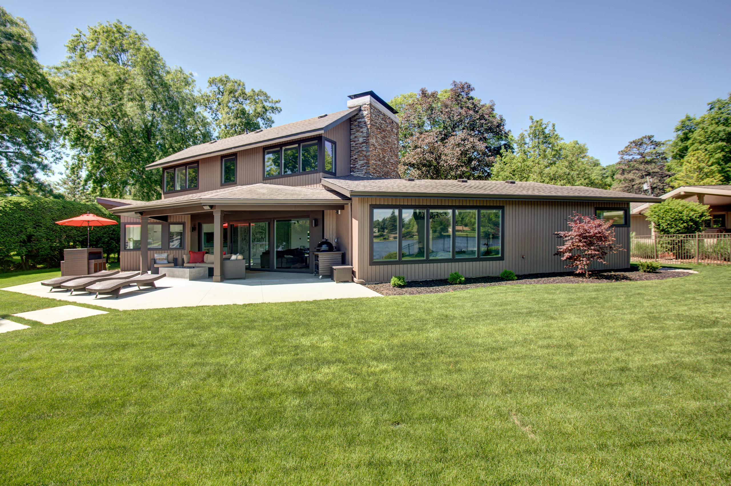 Mid Century Modern Stamped Concrete