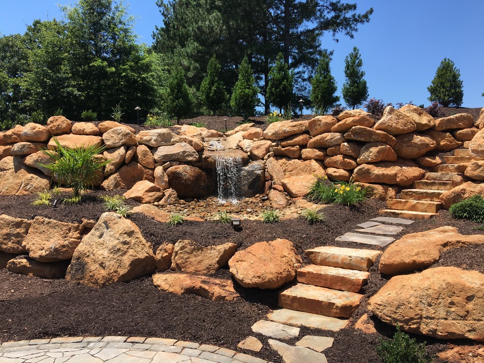 Custom backyard water feature - Rustic - Landscape - Other - by ...