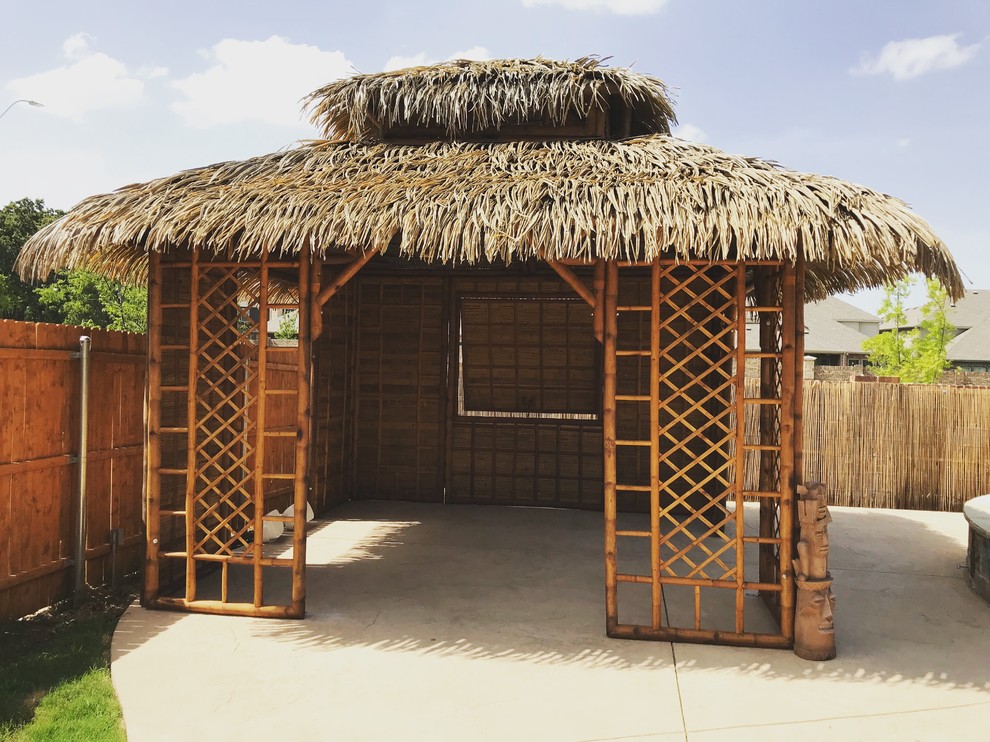 Custom Bamboo Thatch Cabana - Beach Style - Patio - Dallas - by MTR ...