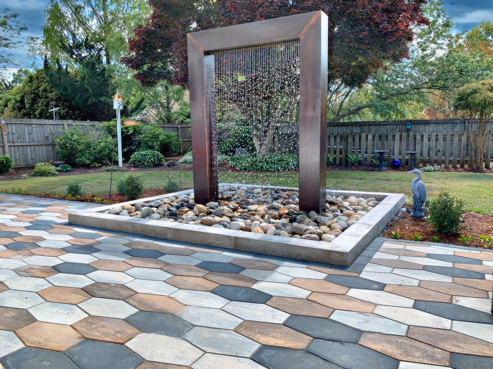 Custom Built Water Feature - Eclectic - Patio - Other - by Virginia ...