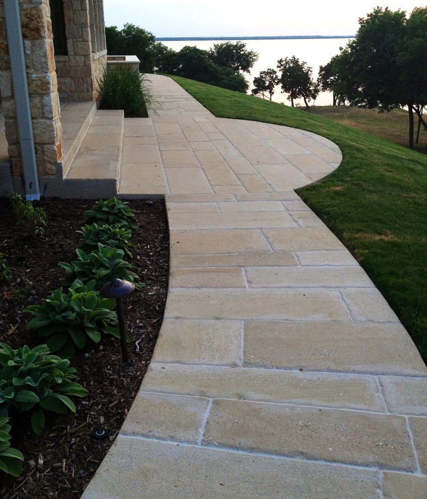 Custom Carved Stone Flooring - Traditional - Patio - Dallas - by ...