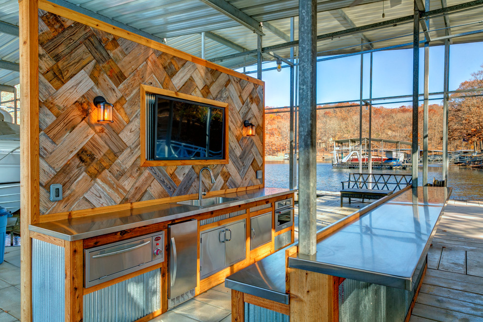 Custom Dock Bar - Rustic - Patio - Other - by Otto Construction | Houzz