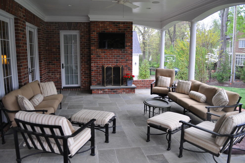 Custom Homes - Exterior - Traditional - Patio - Raleigh - by D. Stone ...