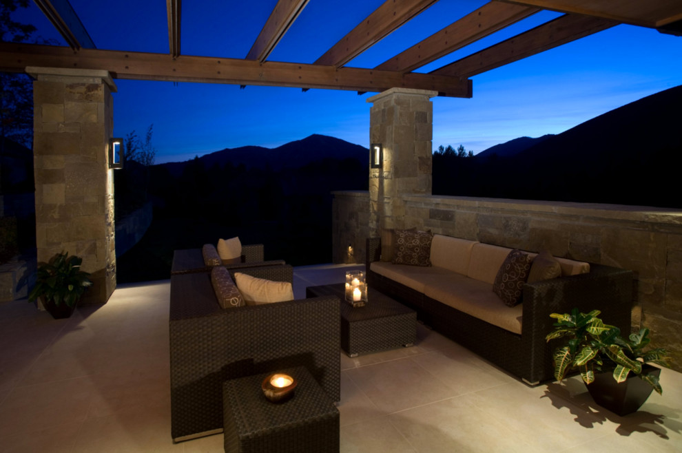 Custom New Home - Contemporary - Patio - Other - by Bishop Builders ...