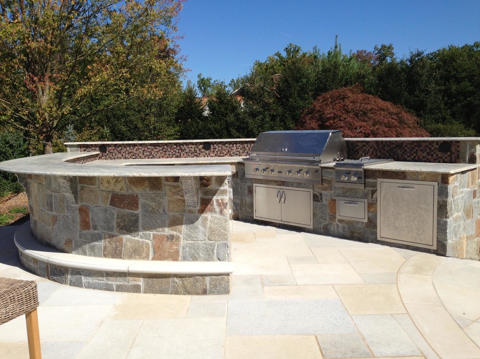 Custom Outdoor Bar & BBQ Grill Design & Installation Bergen County NJ ...