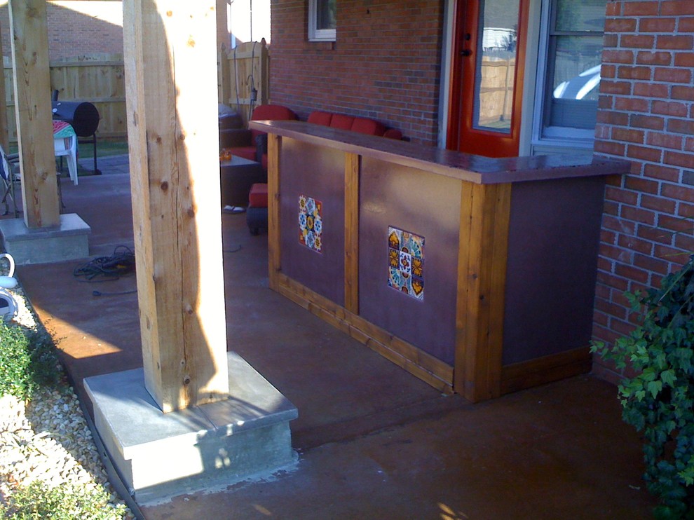 Custom Outdoor Bar - Traditional - Patio - Nashville - by The Concrete ...
