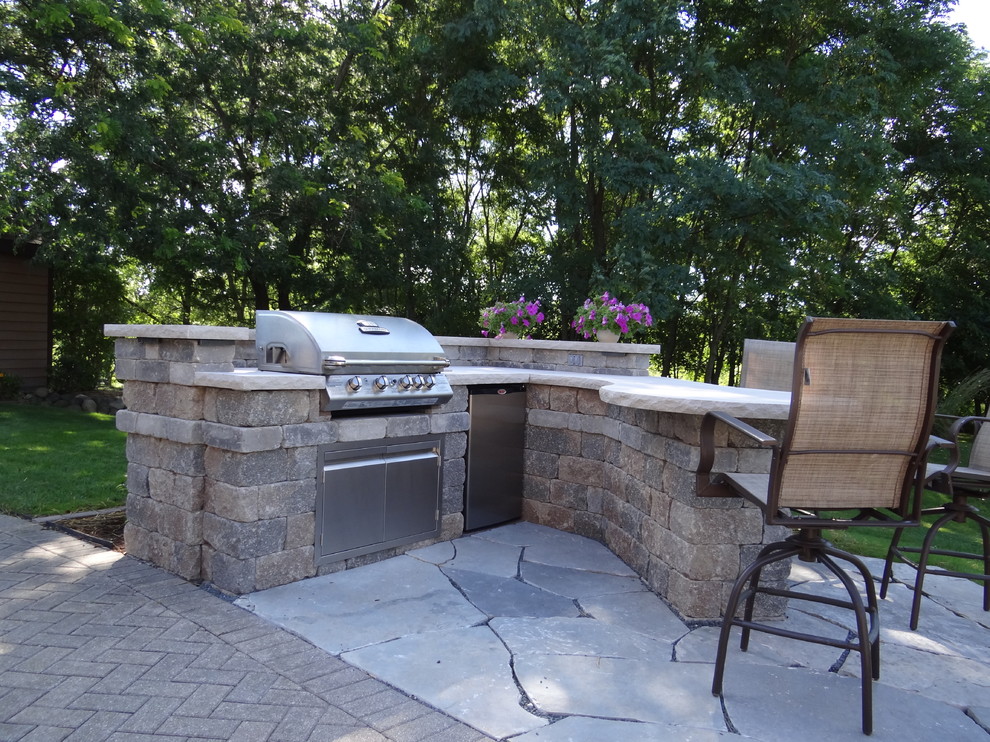 Custom Outdoor Kitchen - Contemporary - Patio - Milwaukee - by ...