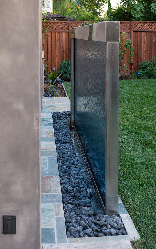 Custom Outdoor Single Panel Water Feature - Palo Alto, CA ...