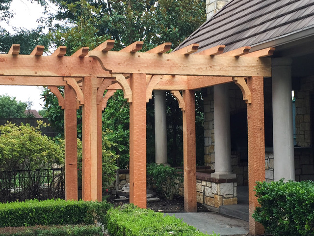 Custom Outdoor Timber Trusses & Beams - Craftsman - Patio - Dallas - by ...