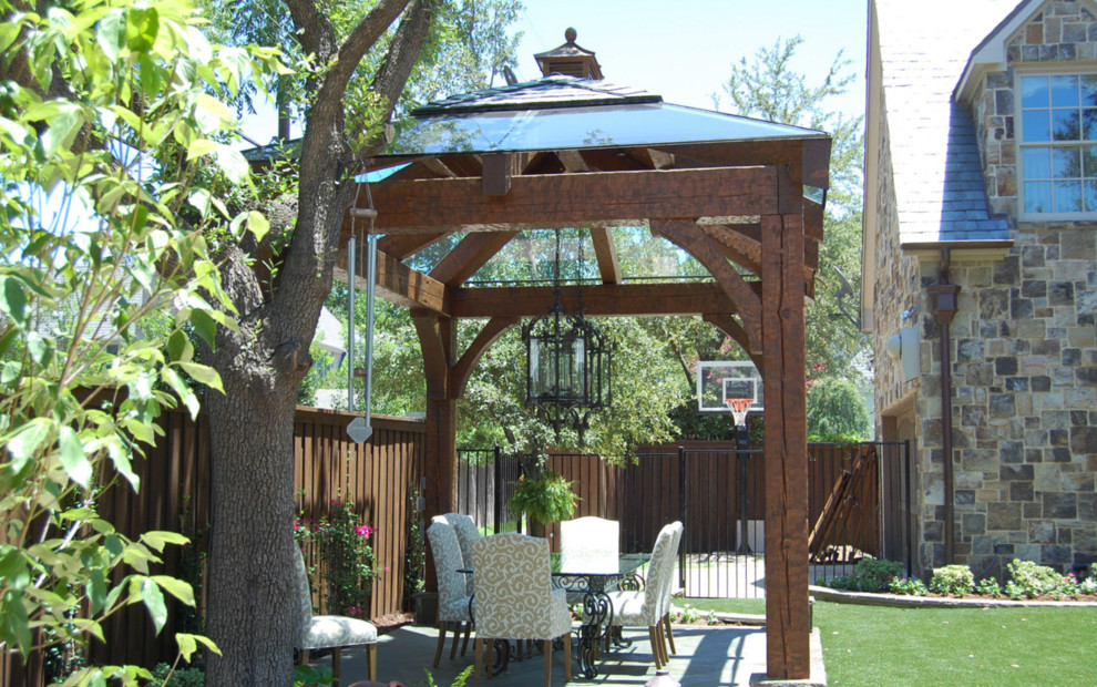 Custom Outdoor Timber Trusses & Beams - Contemporary - Patio - Dallas ...