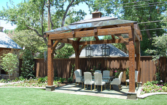 Custom Outdoor Timber Trusses & Beams - Contemporary - Patio - Dallas ...