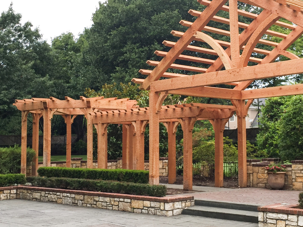 Custom Outdoor Timber Trusses & Beams - Craftsman - Patio - Dallas - by ...