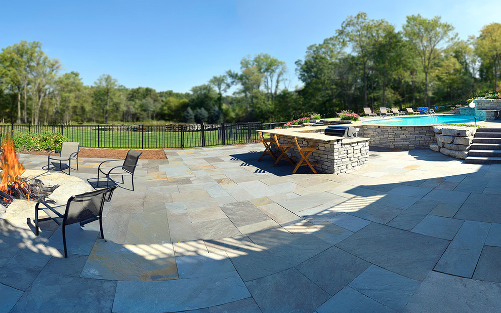 Custom Pool Design - Evans - Transitional - Patio - Detroit - by ...