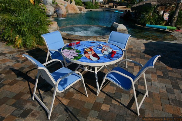 custom stained glass patio furniture - Eclectic - Patio - San Diego | Houzz