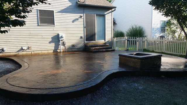 Custom Stamped Concrete Patio Design, Installation and Decorative Acid ...