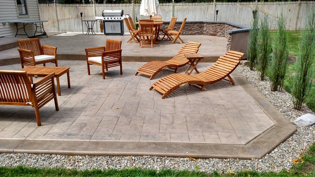 Custom Stamped Concrete Patio - Arts & Crafts - Patio - Philadelphia ...