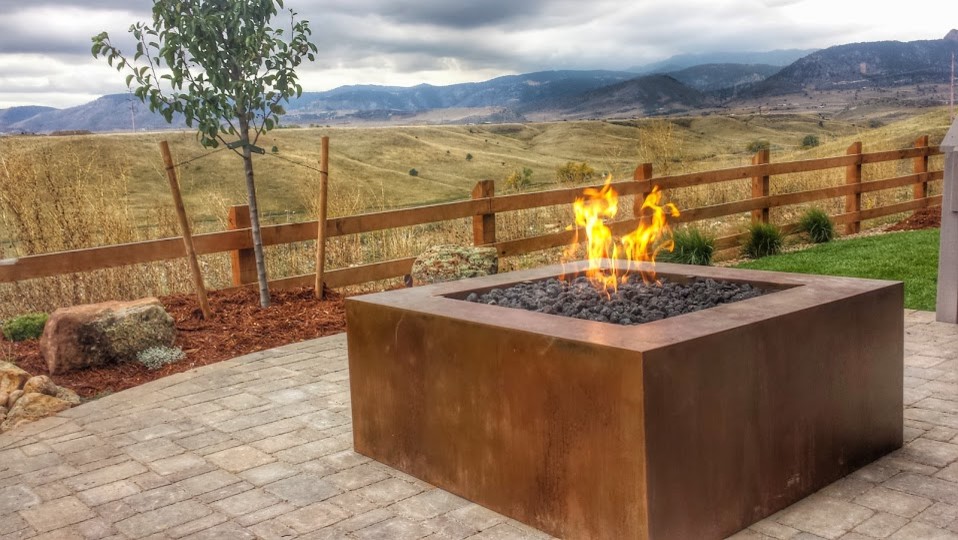 Custom Steel Fire Pit - Modern - Patio - Denver - by Flame Designz | Houzz