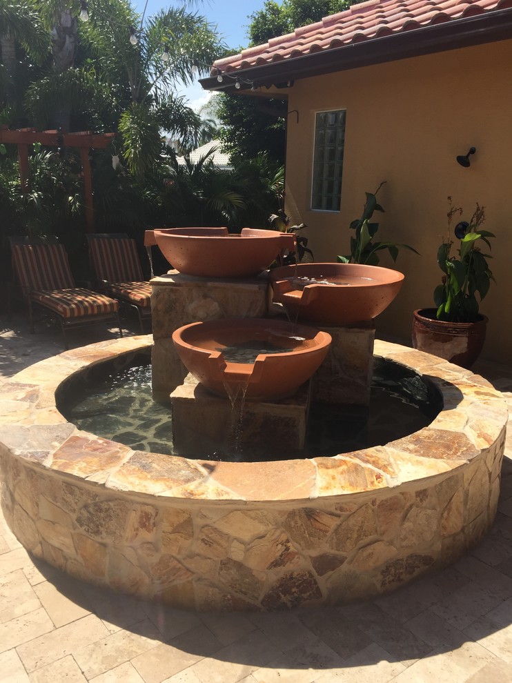 Custom Water Feature - Southwestern - Patio - Miami - by Treasurescapes ...