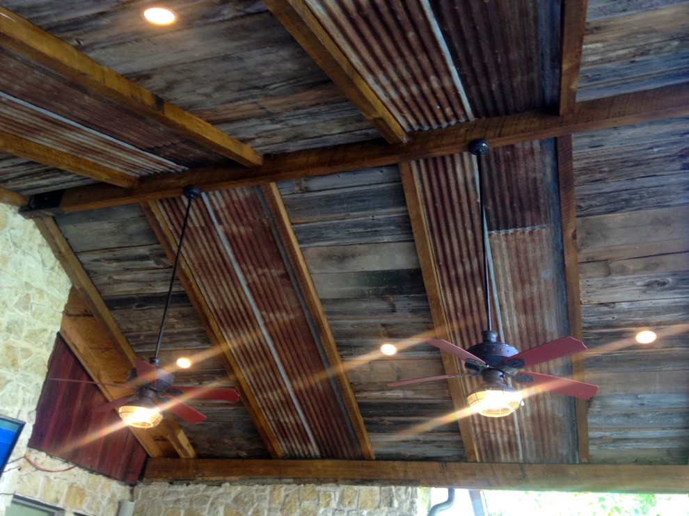 Dallas, TX - Rustic Back Porch - Rustic - Patio - Dallas - by Star of ...