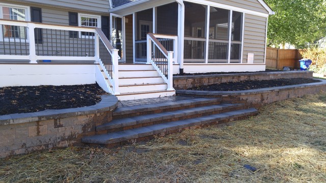Deck and Screened porch - Courtyard - DC Metro - by Diamond Decks ...