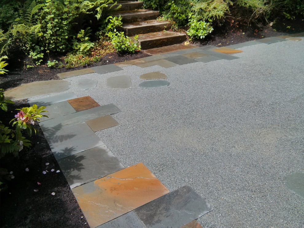 Dimensional Flagstone Paths and Patios - Contemporary - Patio - Seattle ...