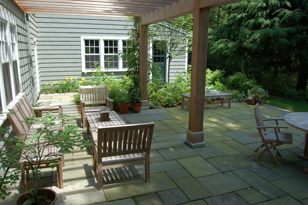 Dover Pergola Garden - Traditional - Patio - Boston - by Paul Maue ...