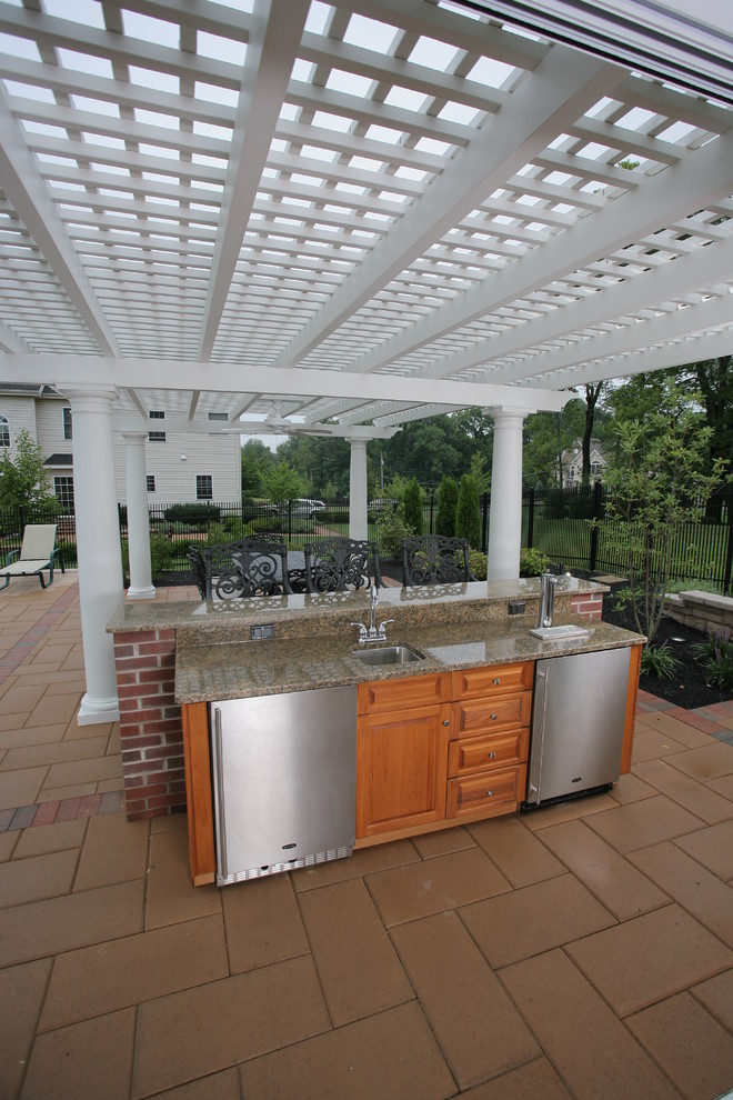Drew Pool House & Pergola - Traditional - Patio - Philadelphia - by ...