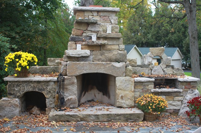 Dry Stack Outdoor Fireplace Outdoor Fireplace Kits Southwest Stone
