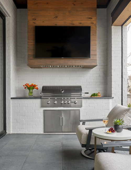 27+ Outdoor Kitchen Backsplash ( FUNCTIONAL & STYLISH ) - Designs