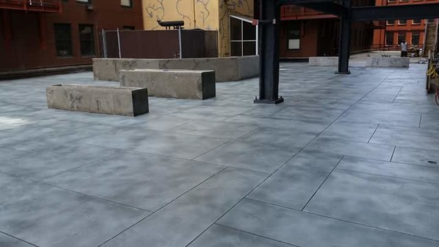 Elite Crete Systems custom troweled overlays - Industrial - Patio ...