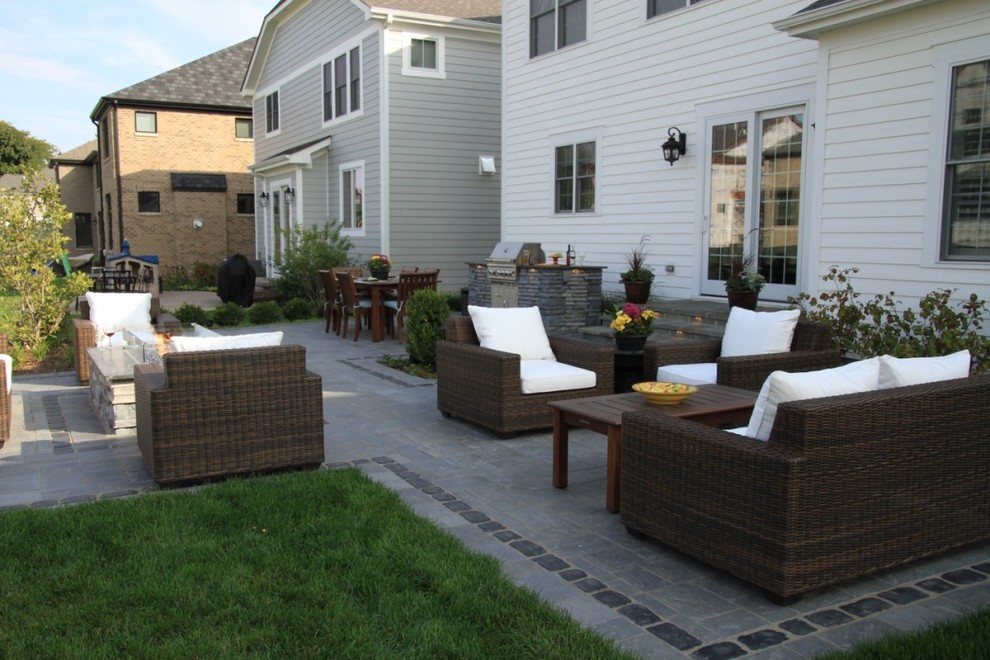 Elmhurst Richcliff Paver Patio - Traditional - Patio - Chicago - by ...