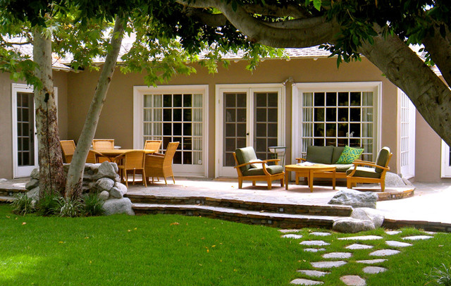 Encino Residence - Stunning Stone Patio - Modern - Patio - San Diego ...