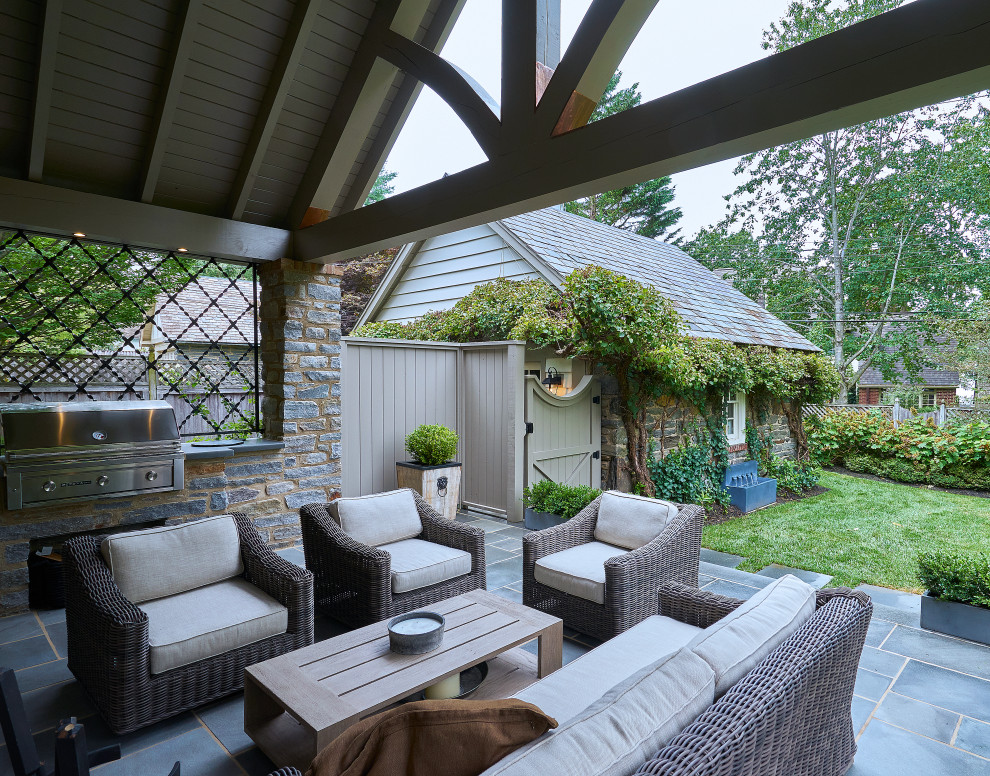 English Tudor Remodel in Radnor - Traditional - Patio - Philadelphia ...