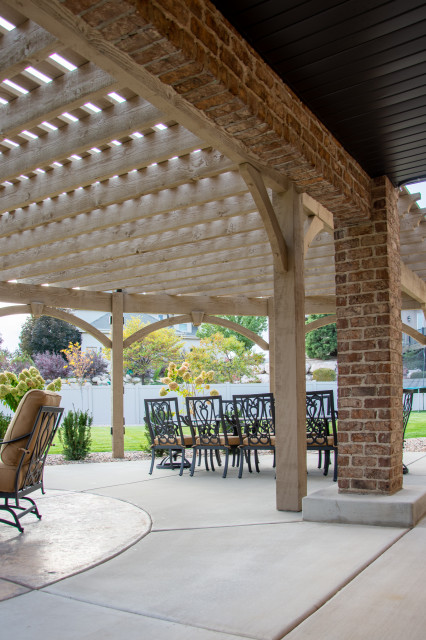 Entertainment Size | Curved Radius Style Pergola - Patio - Salt Lake City - by Western Timber ...