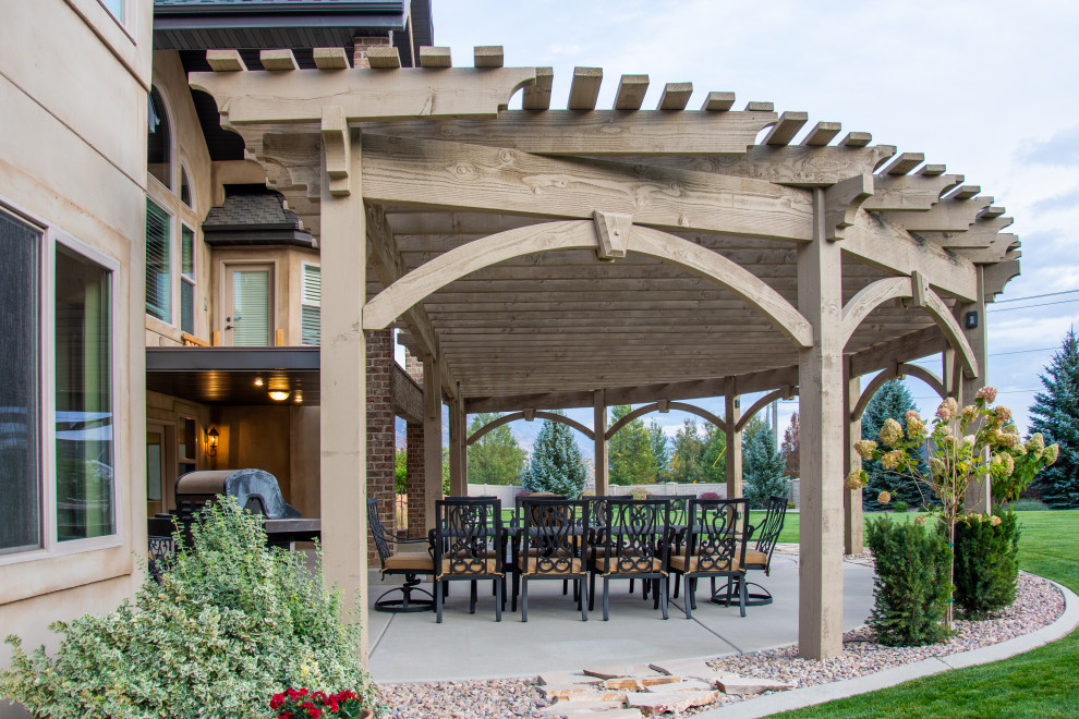 Entertainment Size | Curved Radius Style Pergola - Patio - Salt Lake ...