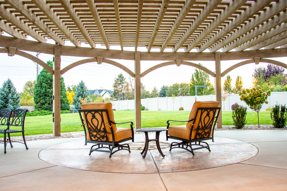 Entertainment Size | Curved Radius Style Pergola - Patio - Salt Lake ...