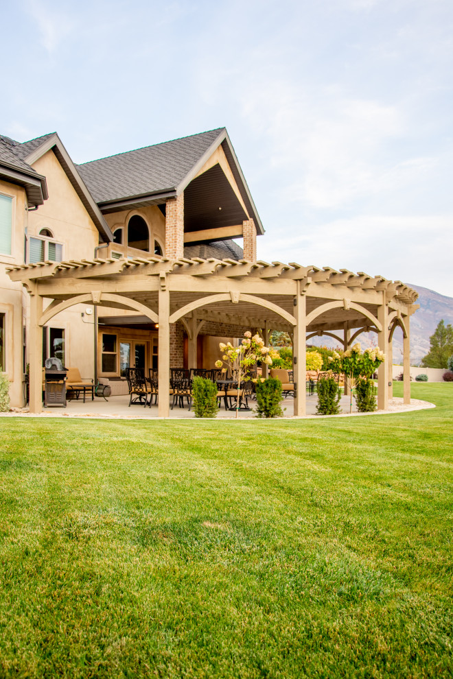 Entertainment Size | Curved Radius Style Pergola - Patio - Salt Lake ...