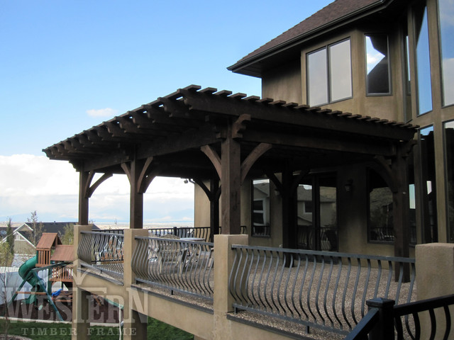 Entertainment Size Pergolas - Traditional - Patio - Salt Lake City - by Western Timber Frame ...
