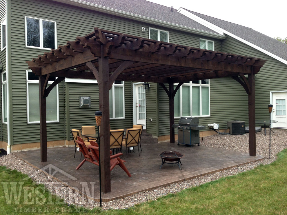 Entertainment Size Pergolas - Traditional - Patio - Salt Lake City - by Western Timber Frame | Houzz