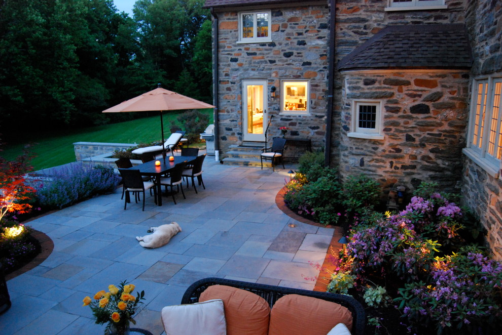 Entry Design & Back Patio Space - Traditional - Patio - Philadelphia ...