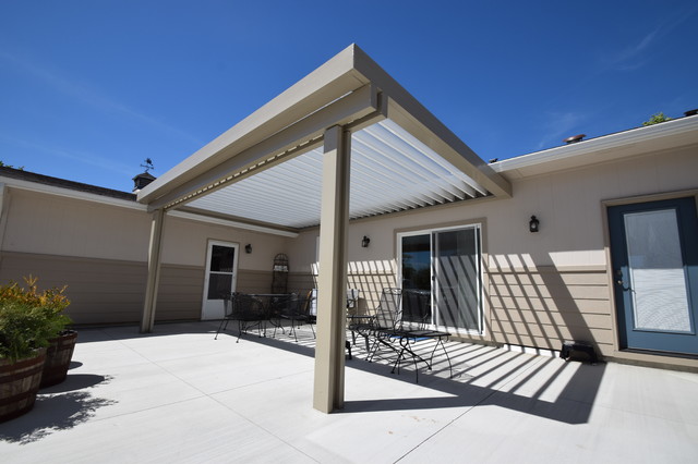Equinox Louvered Roof - Modern - Patio - Boise - by Covertech | Houzz UK