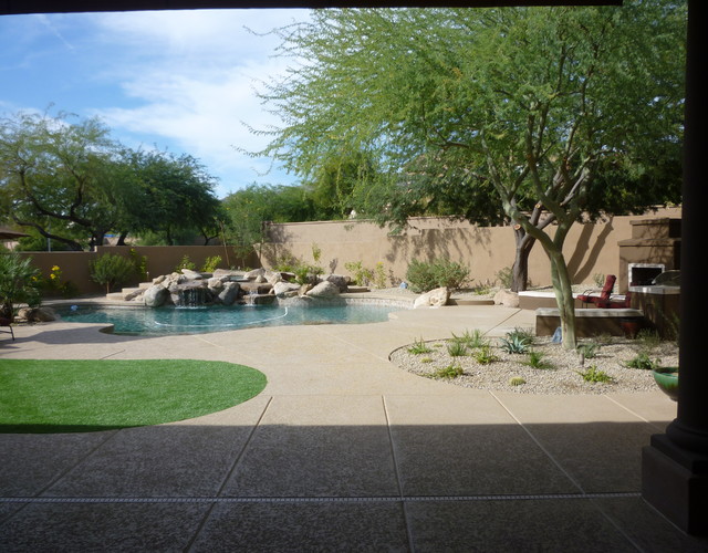 Expanded Pool Acrylic Decking - Contemporain - Terrasse et Patio ...