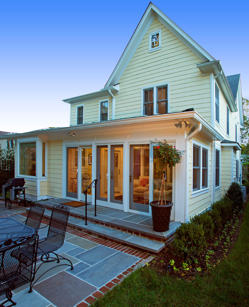Exterior view of sunroom and patio - Farmhouse - Patio - DC Metro - by ...