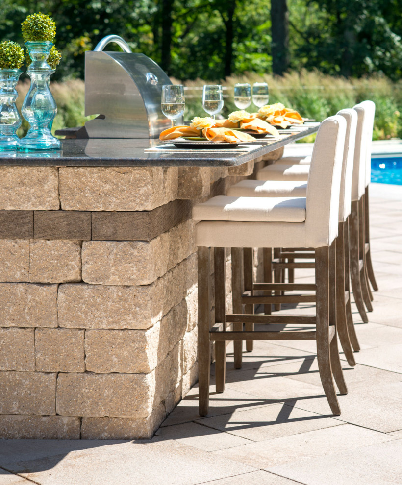 Family Connections - Bar-Style Island - Contemporary - Patio - Chicago ...