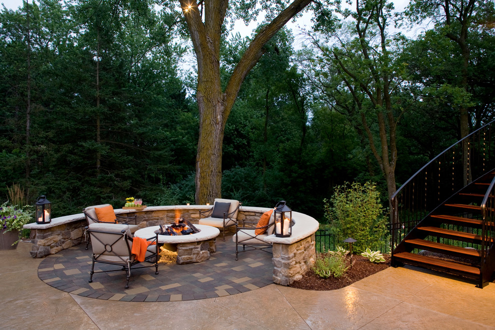 Fire Pit Serenity - Traditional - Patio - Minneapolis - by Southview Design | Houzz