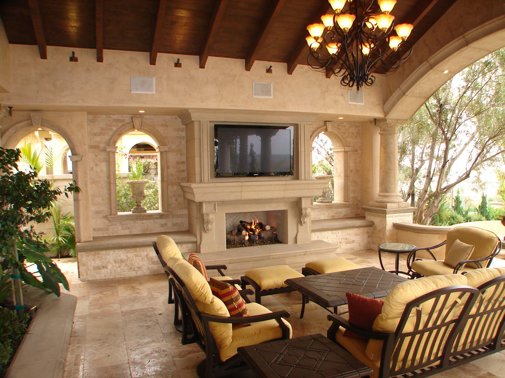 Fireplaces - Mediterranean - Patio - Orange County - by Influence ...