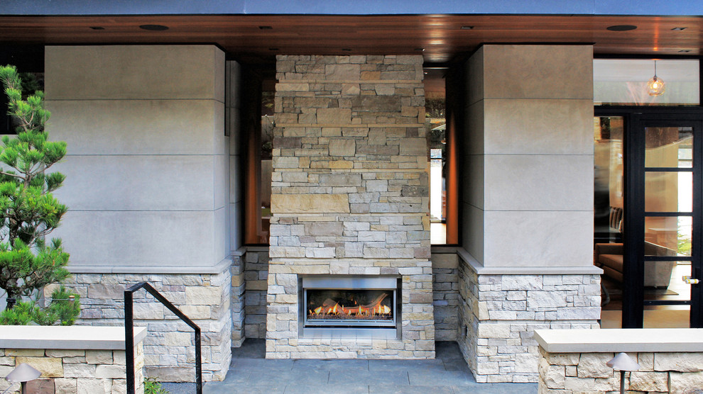 Fireplaces using Buechel Stone - Traditional - Patio - Other - by ...