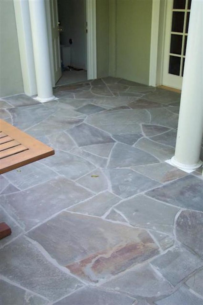 Flagstone Patio - Pennsylvania Blue Stone - Craftsman - Patio - Los ...